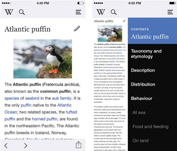 La nueva app oficial de Wikipedia para iOS llega a la App Store - Softonic