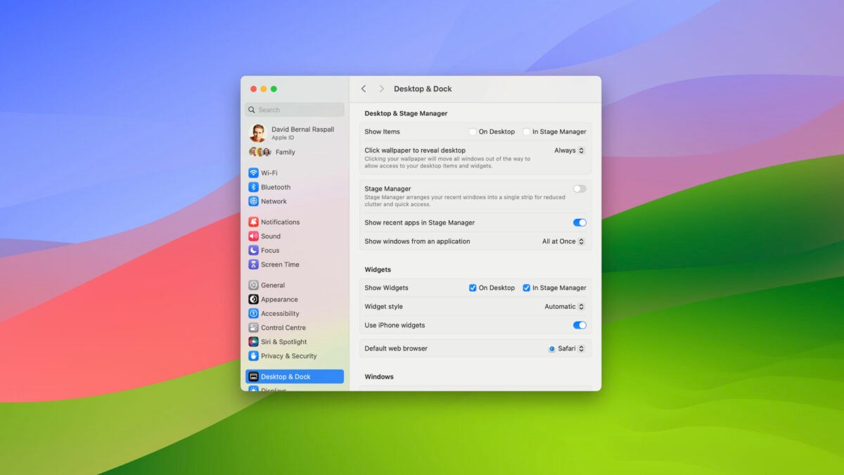 macOS Sonoma: cómo mostrar el contenido del escritorio sin tener que ...