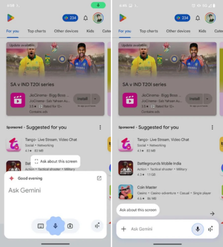 The new Google Gemini overlay now puts much more focus on what you see - Softonic
