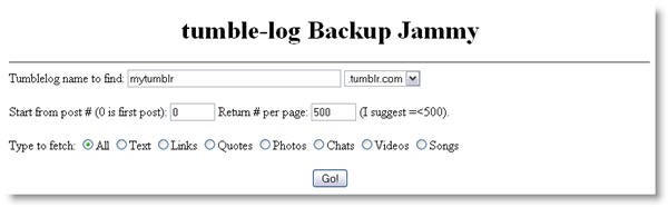 How to: Backup your Tumblr - Softonic