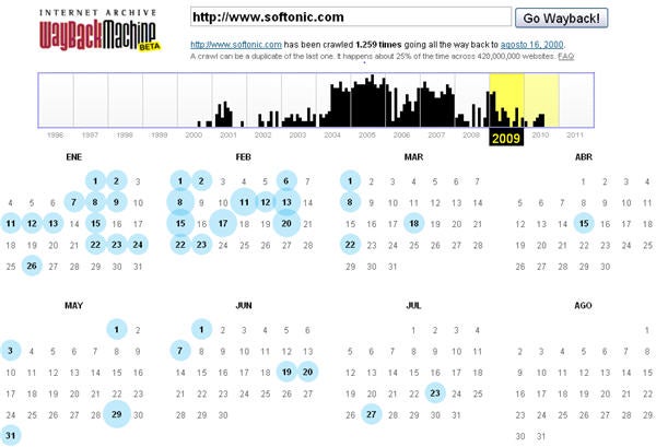 Wayback Machine releases a new interface - Softonic