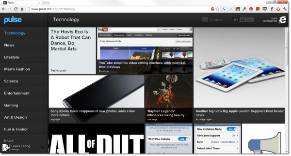 Pulse turns its mobile newsreader into a beautiful web app - Softonic
