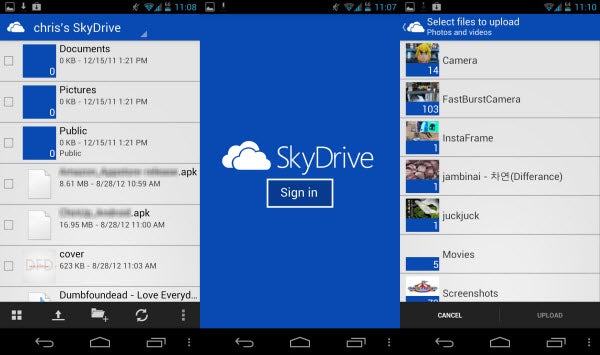 Microsoft SkyDrive is available for Android - Softonic