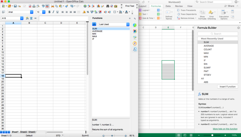 5 Key Differences Between Excel And Openoffice Calc Softonic