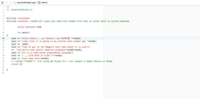 Create A Sample Program With Codeblocks Softonic
