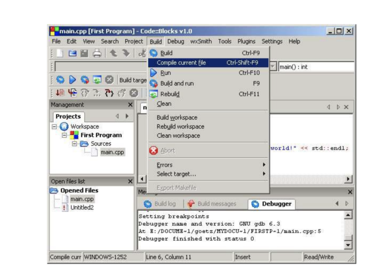 Create a sample program with Code::Blocks - Softonic