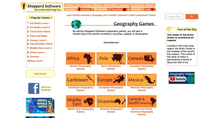 Learn geography for free with Sheppard Software - Softonic