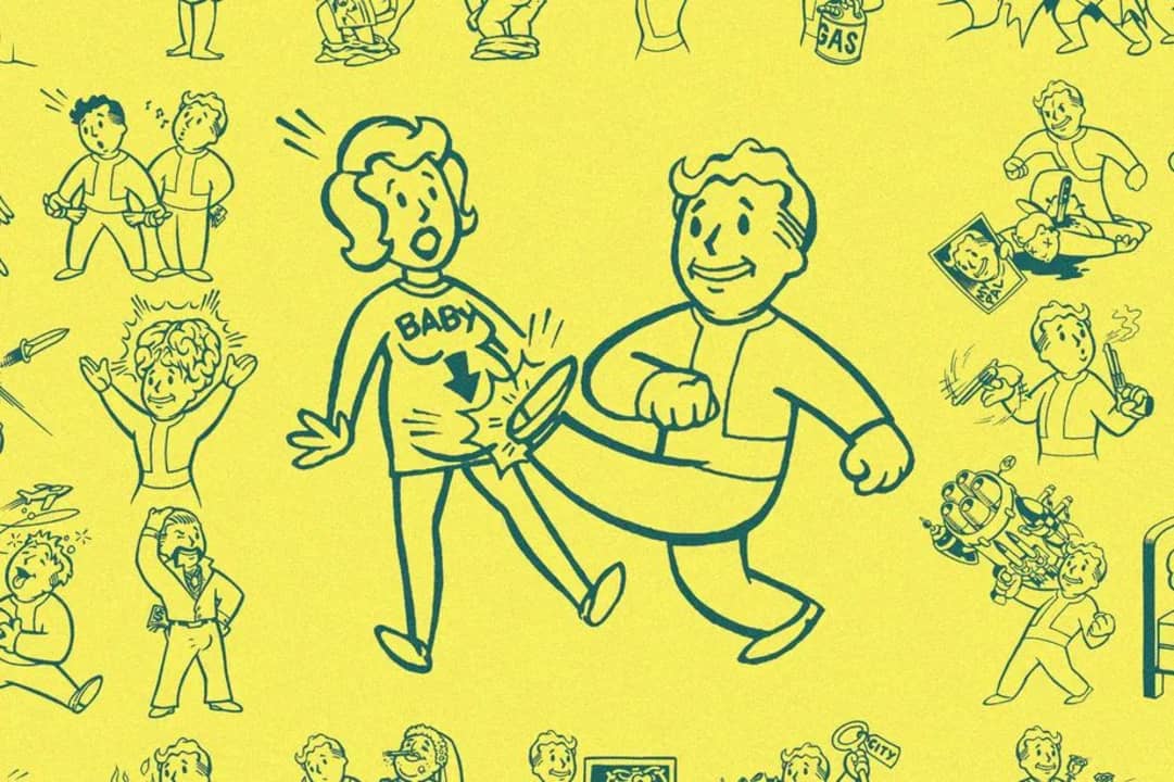 The two images of Vault Boy from ‘Fallout’ that were censored (for a ...