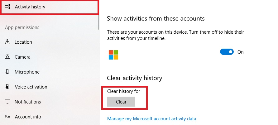 How to Clear Your FULL Windows 10 Activity History - Softonic