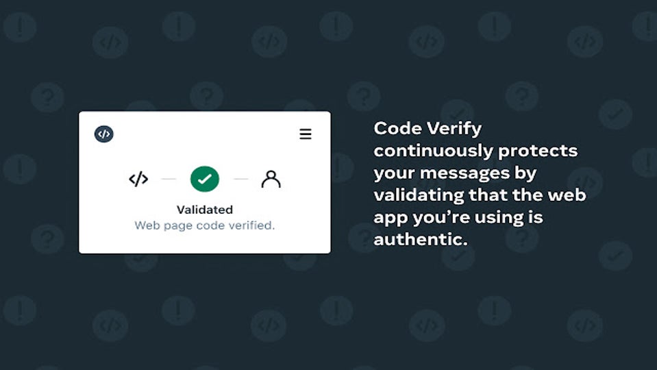 Whatsapp Web incorpora una nueva extensión de seguridad: Code Verify ...