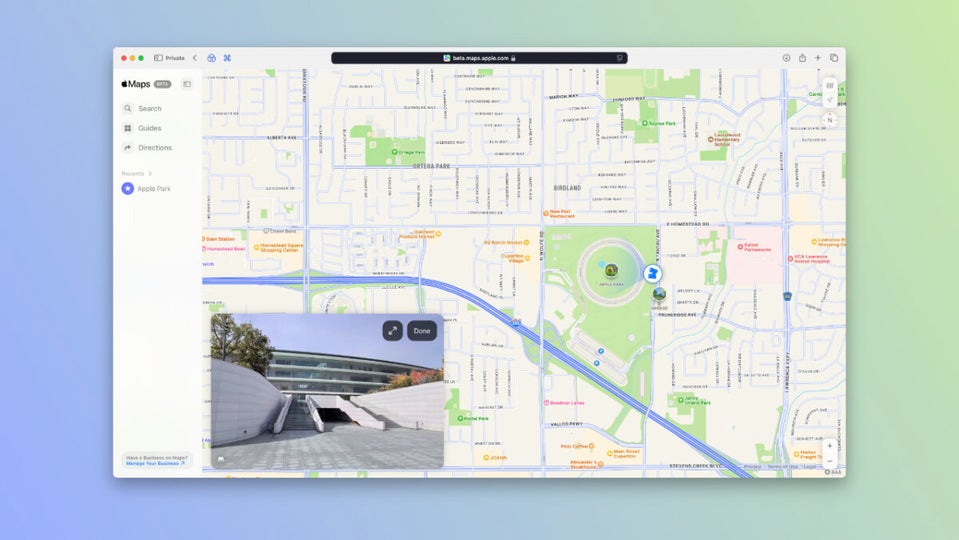 Ya podemos usar Apple Maps en la web con la Vista Panorámica: así ...