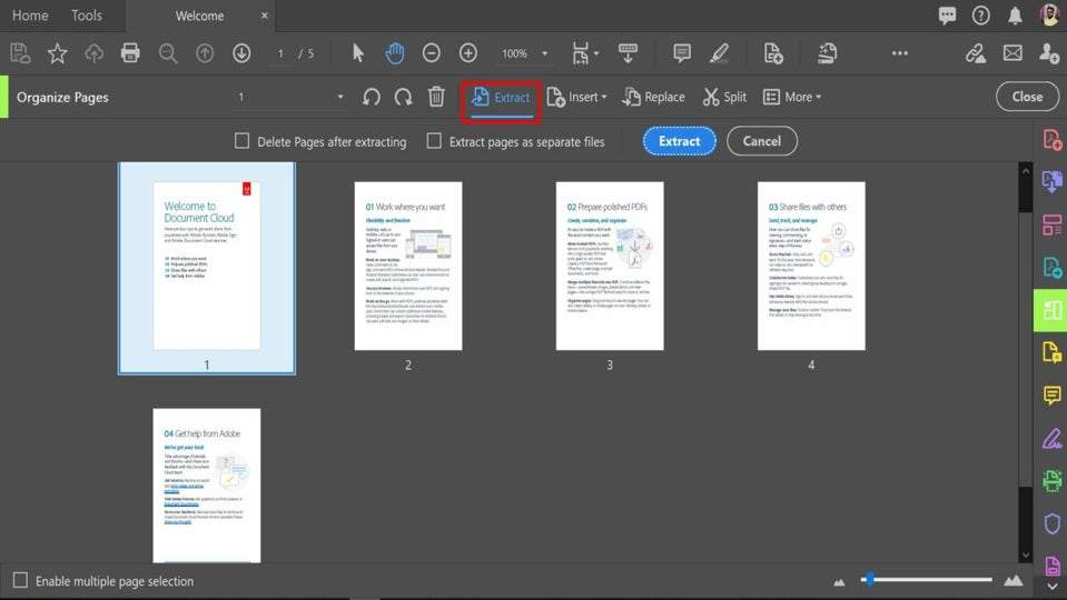 Steps for Extracting Single Pages from PDFs in Adobe Reader - Softonic