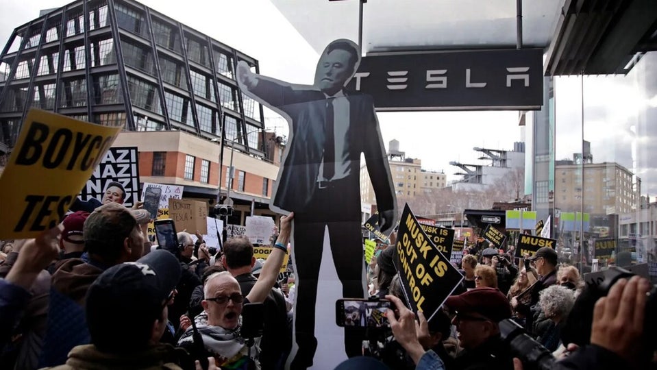 Tesla Takedown Movement Defends Peaceful Protests Against Musk and ...