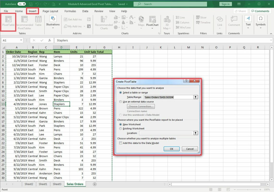 Microsoft Excel tutoriales, paso a paso