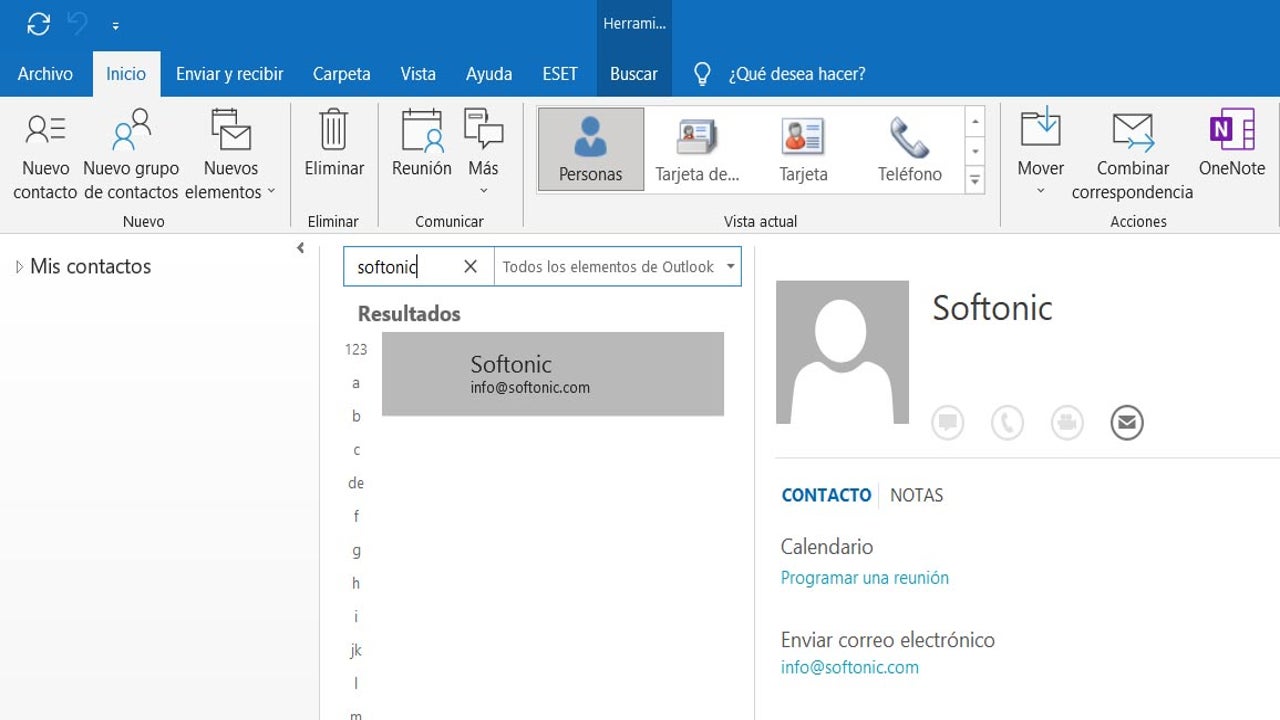 Cómo gestionar contactos en Microsoft Outlook - Softonic