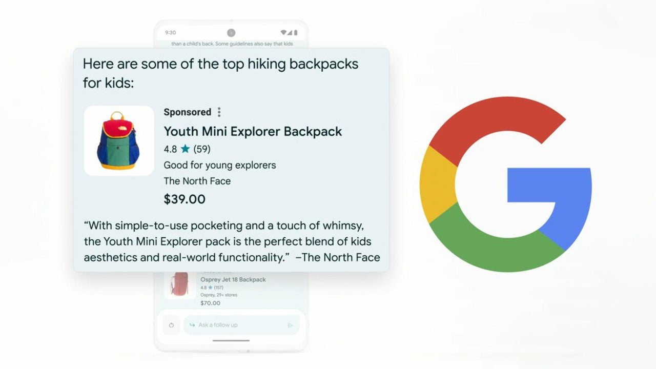 Así lucirían los anuncios en la nueva experiencia de búsqueda de Google ...