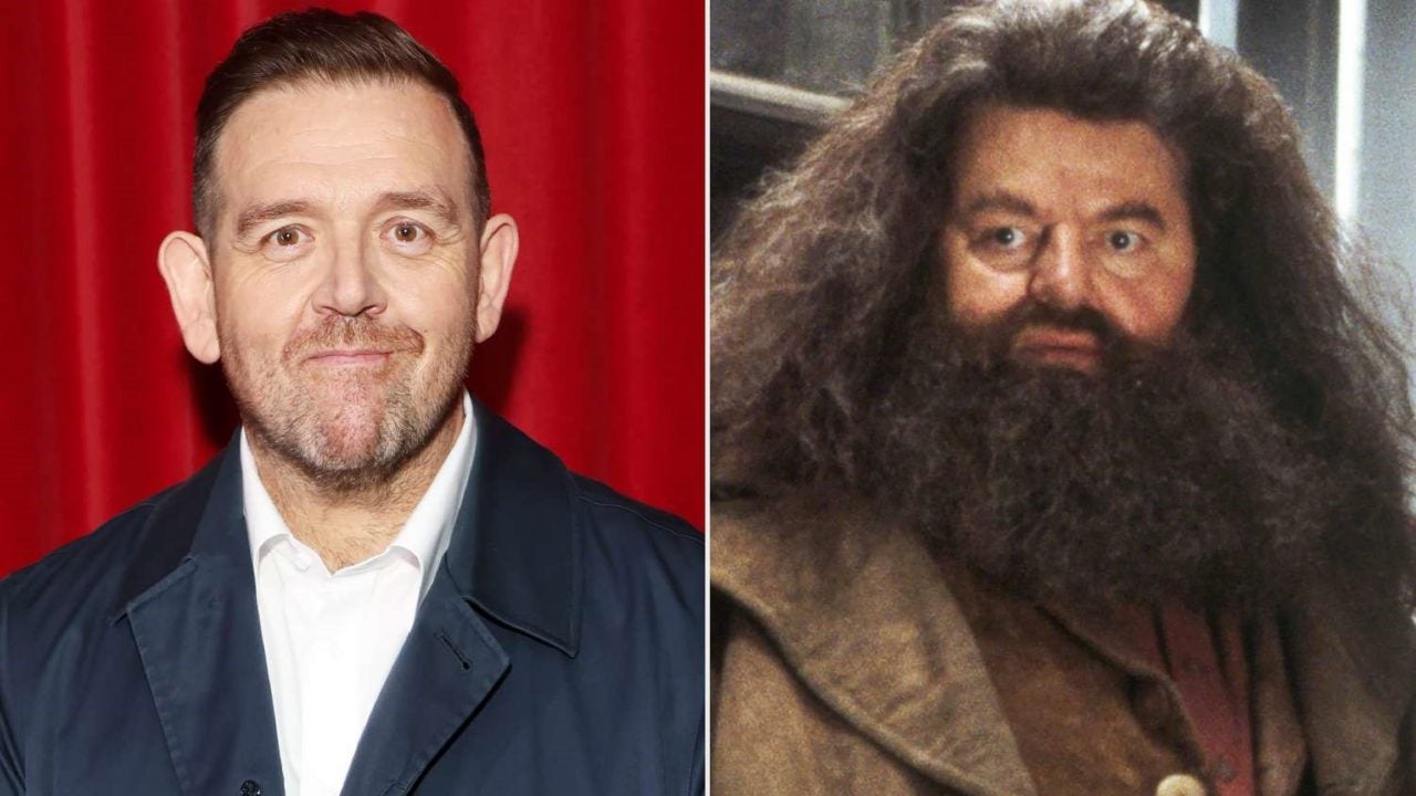 El actor que interpreta a Rubeus Hagrid en la serie de harry Potter ...