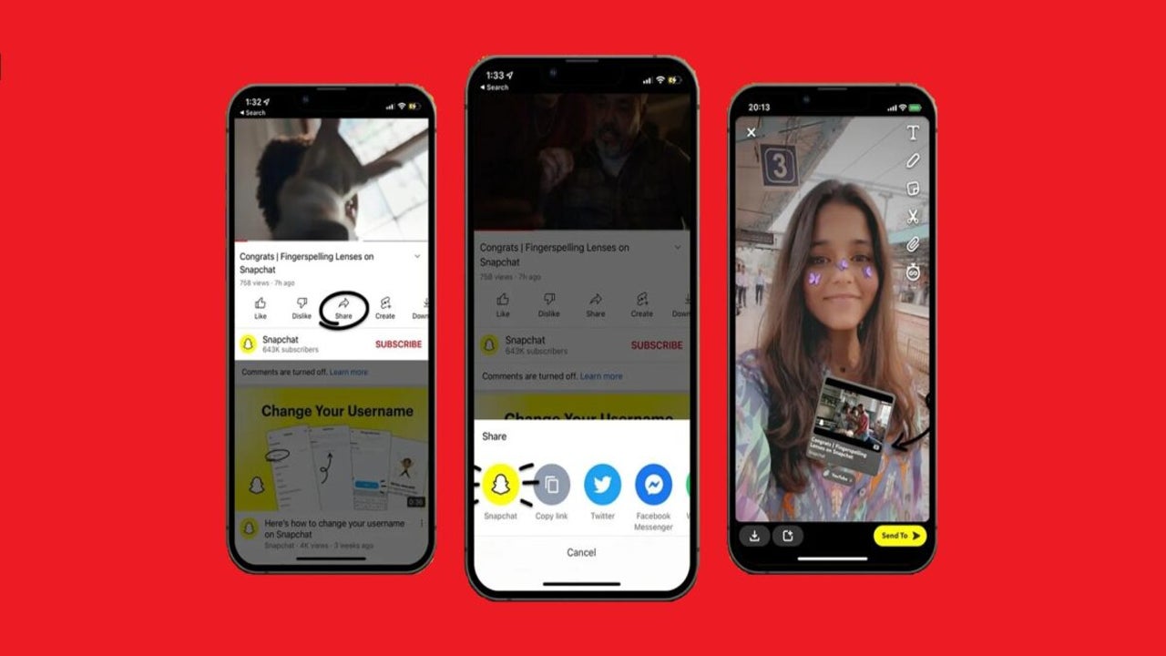 YouTube integrates with Snapchat and now allows direct sharing - Softonic