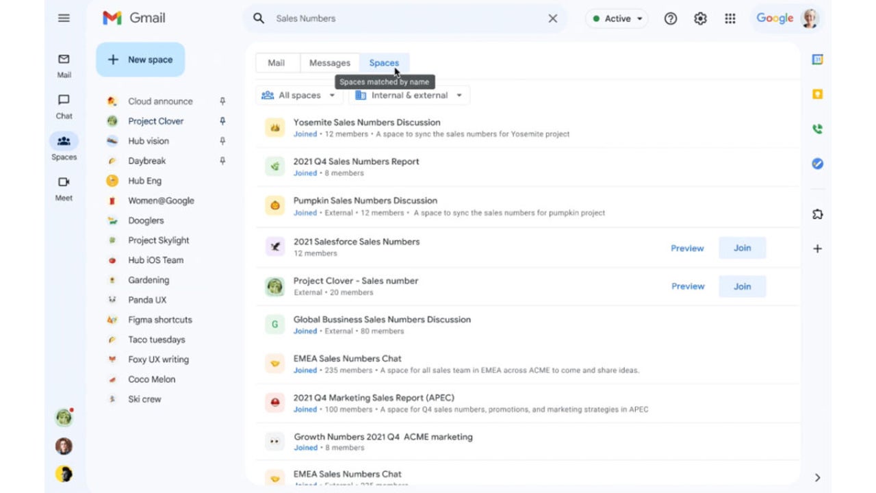 Gmail update makes it easier to find Spaces - Softonic