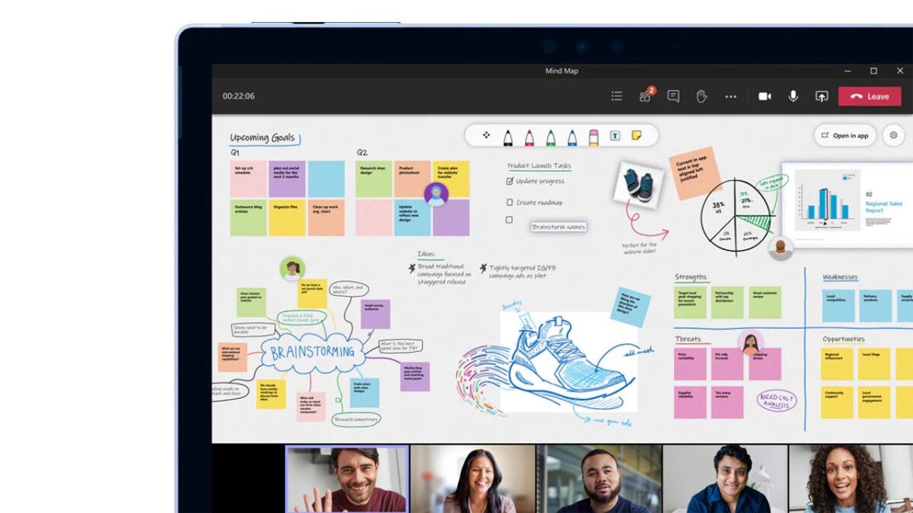 Microsoft is bringing more features to its collab friendly Whiteboard app Softonic