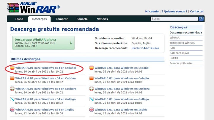 Cómo cambiar el idioma de WinRar a español - Softonic