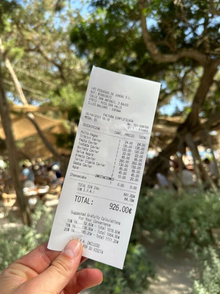 Este ticket de comida que se ha hecho viral es todo lo que va mal en el ...