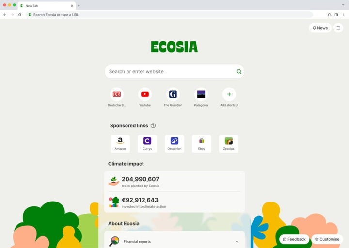 Ecosia lanza un nuevo navegador multiplataforma con el que podrás ayudar al medioambiente - Softonic
