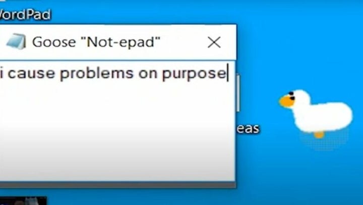 A virtual goose pet offers distracting desktop humor and adventure ...