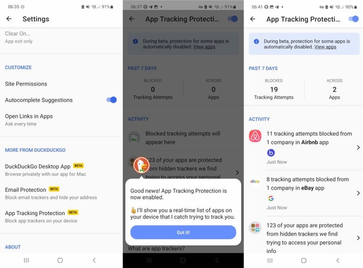 Block tracking on Android with DuckDuckGo - Softonic