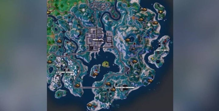 These are the locations of all the bonfires in Fortnite: season 2 ...