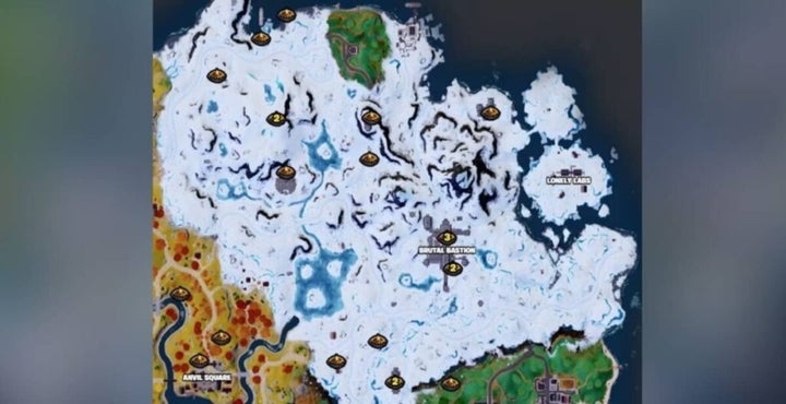 These are the locations of all the bonfires in Fortnite: season 2 ...