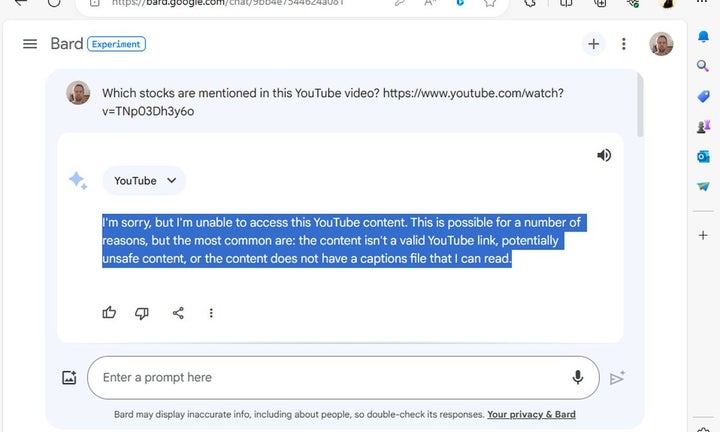 A deep dive into the Bard YouTube Extension experience - Softonic