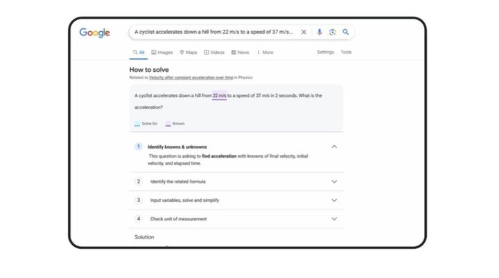 Google can help you solve mathematical problems at a glance - Softonic