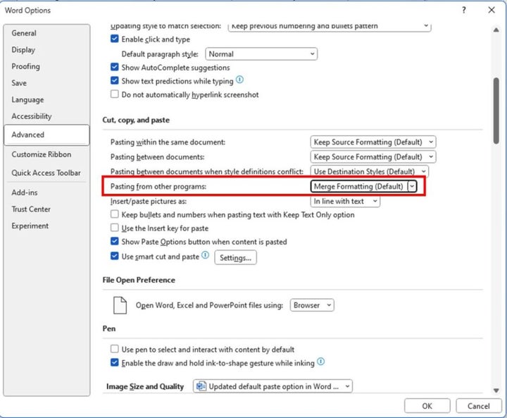 Microsoft could finally change the unpopular “paste” format in Word ...